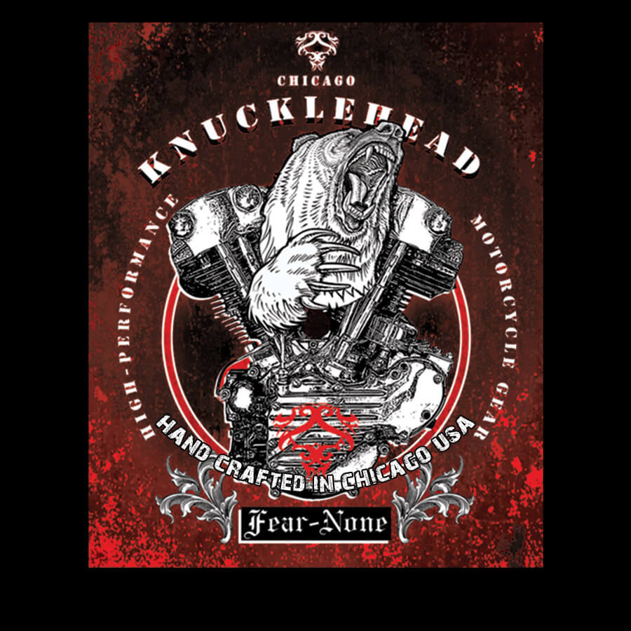 Red Knucklehead Rider Bandana – FEAR-NONE Gear Clothing